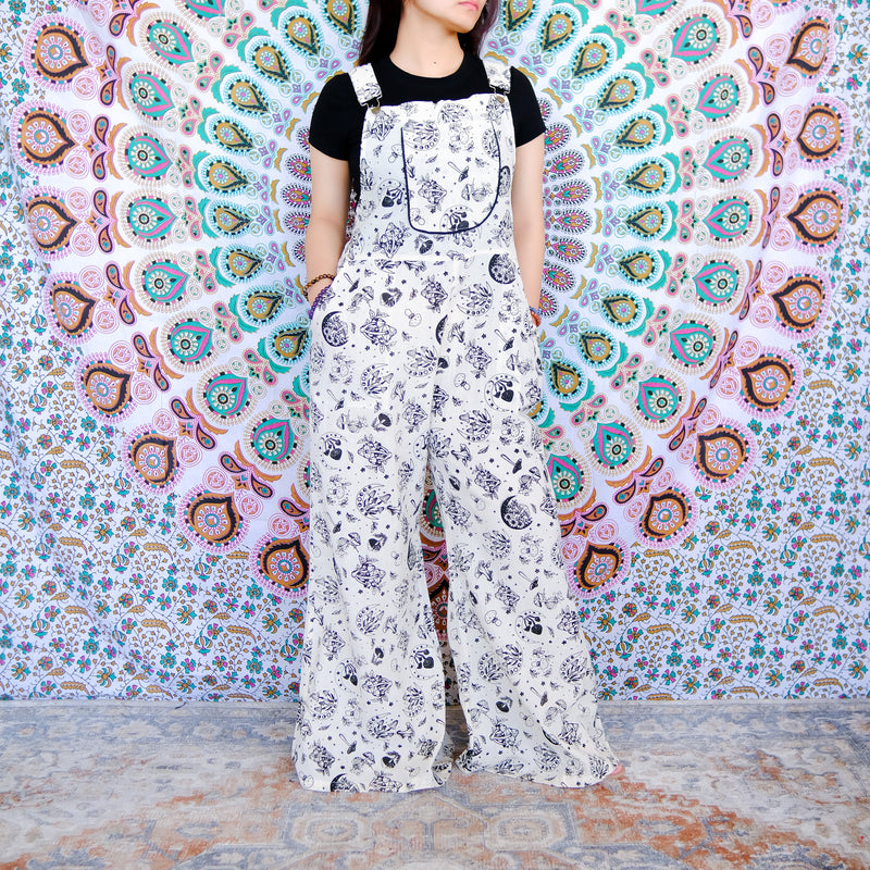 Magical Celestial/Mushroom Bell Bottom Jumpsuit – karmanepalcrafts