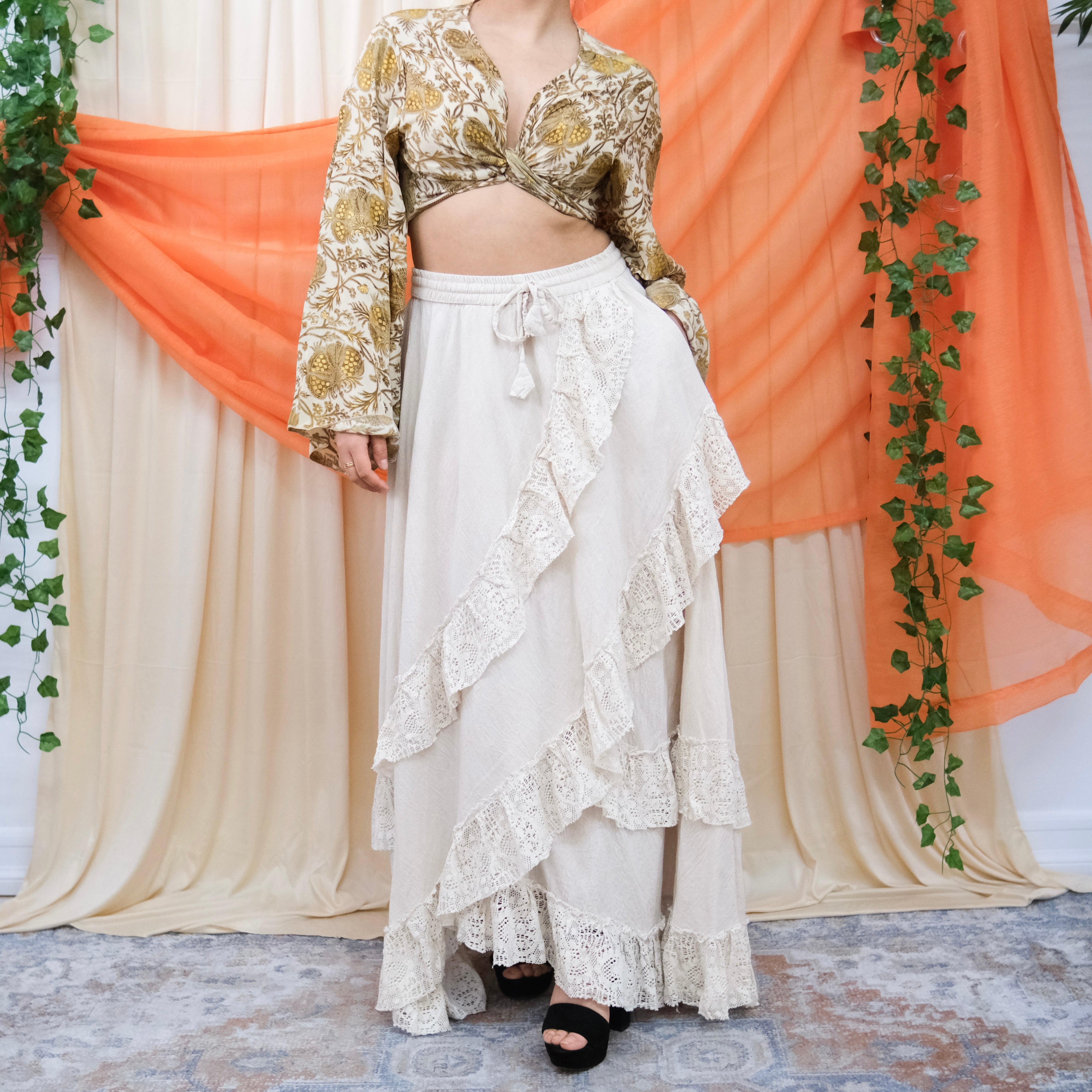 Laceid Dreams Flowy Skirt – karmanepalcrafts