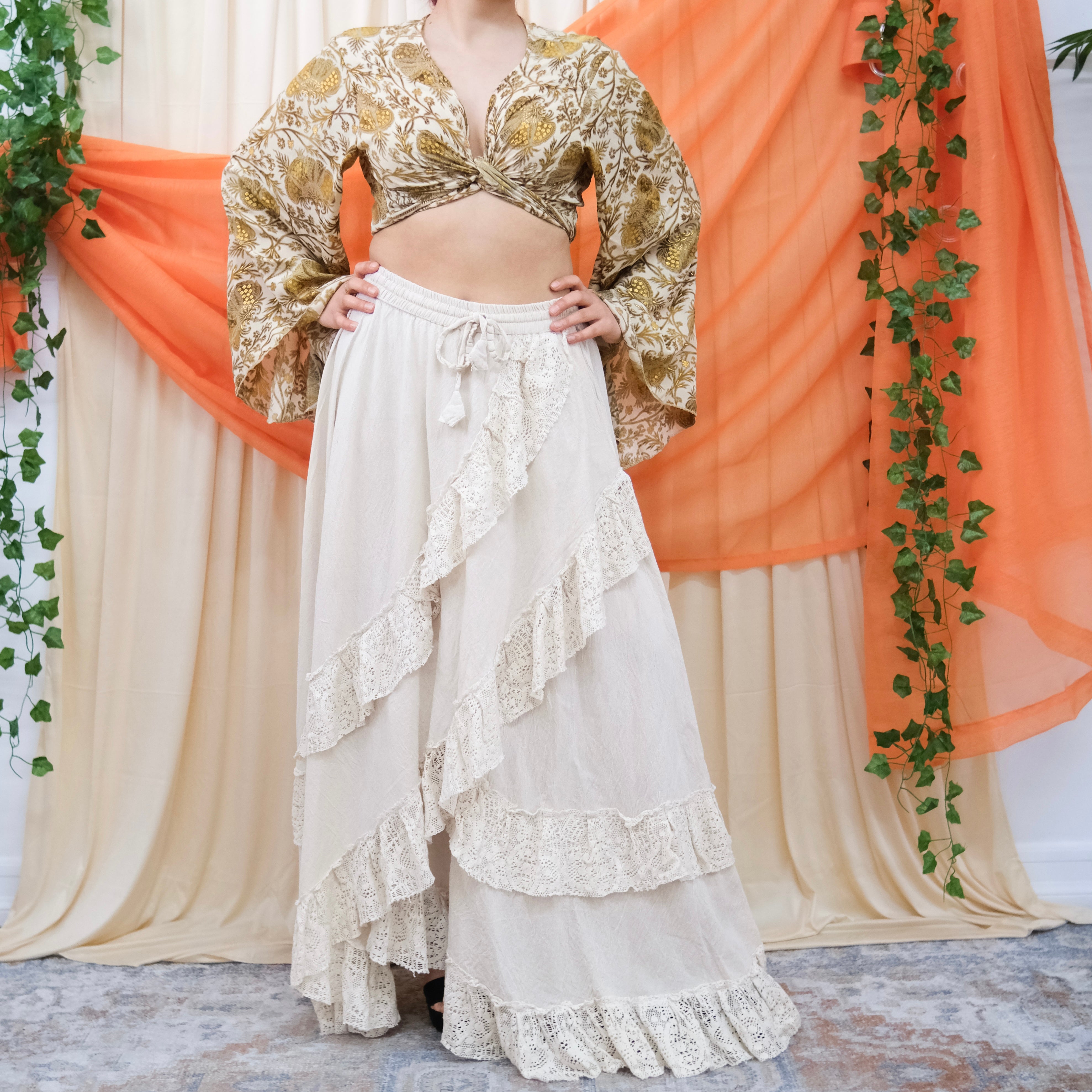 Laceid Dreams Flowy Skirt – karmanepalcrafts