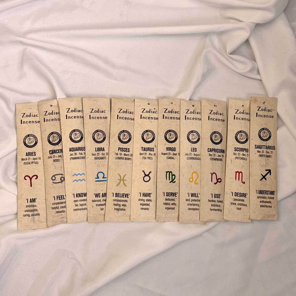 Handmade Zodiac Incense – karmanepalcrafts