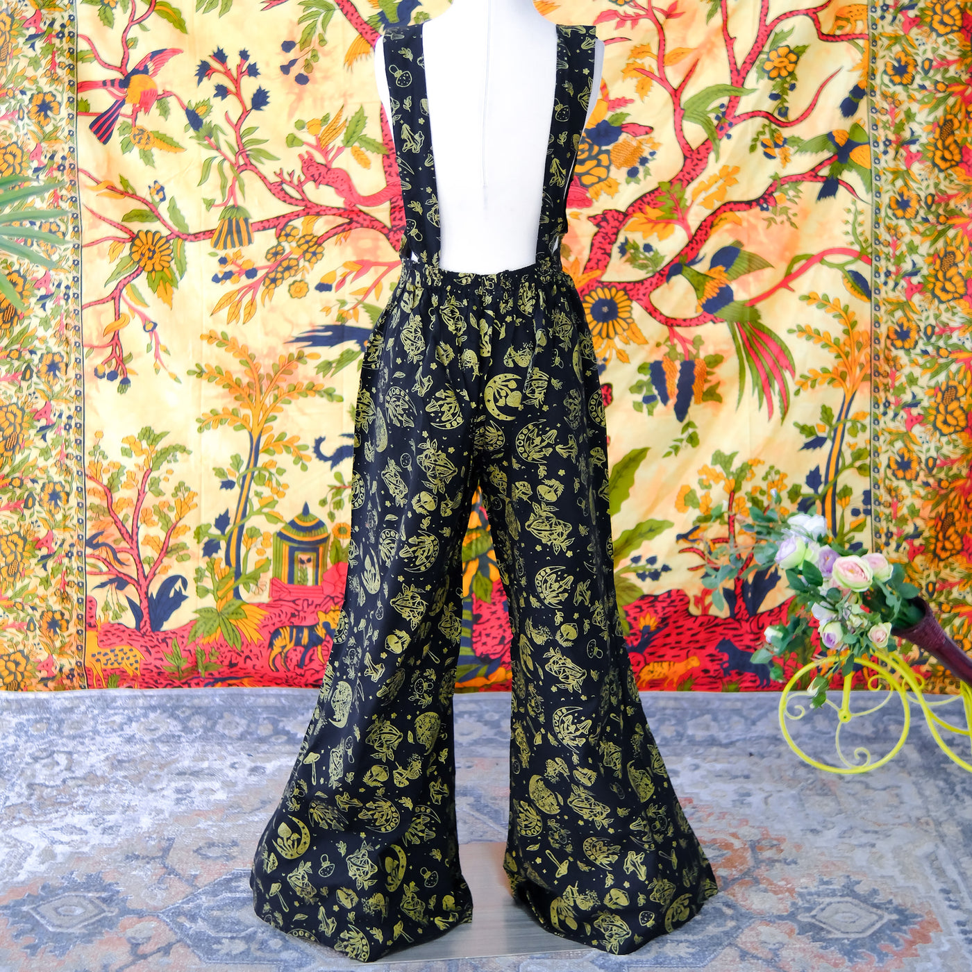 Magical Celestial/Mushroom Bell Bottom Jumpsuit – karmanepalcrafts