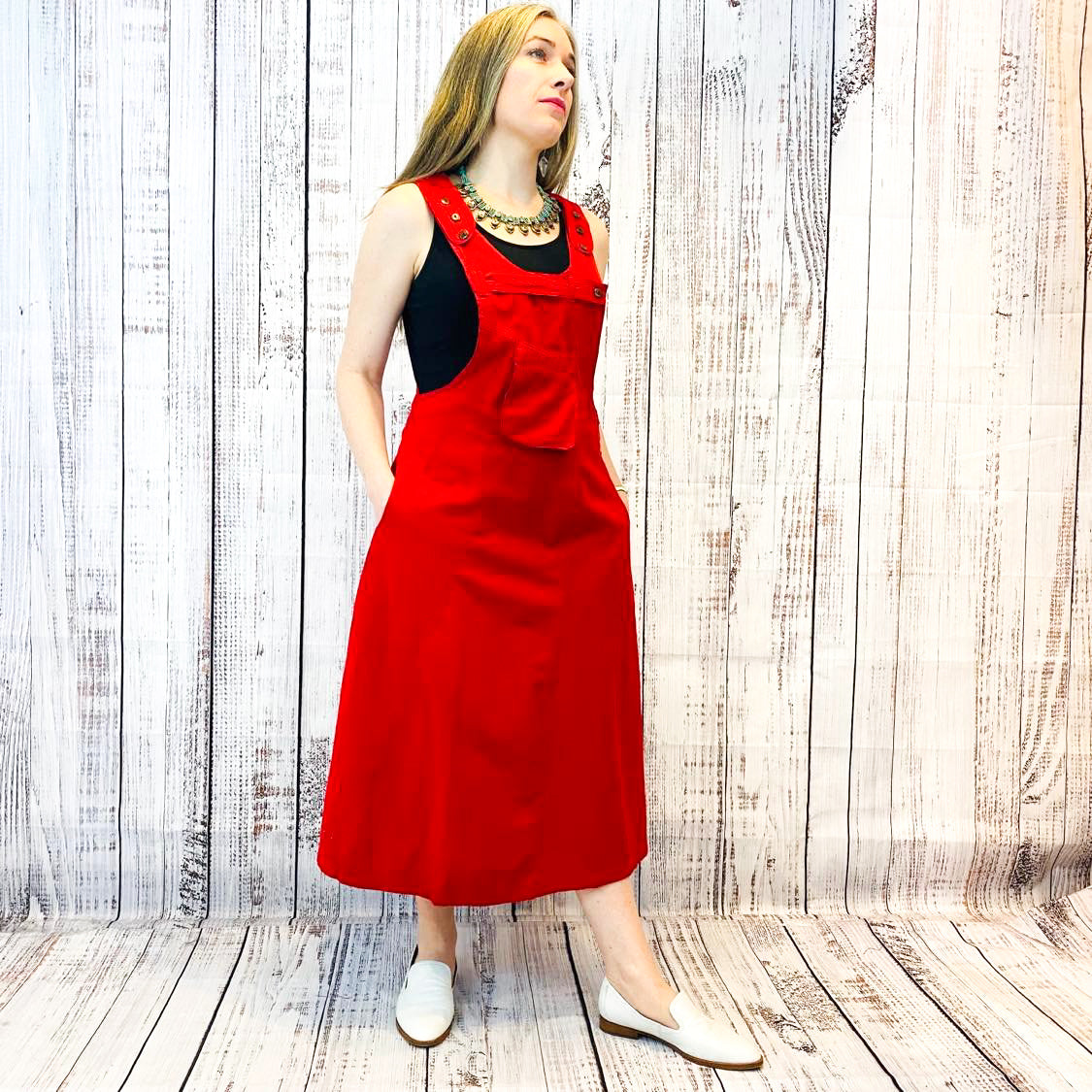 Cotton Bib Style Summer Dress – karmanepalcrafts